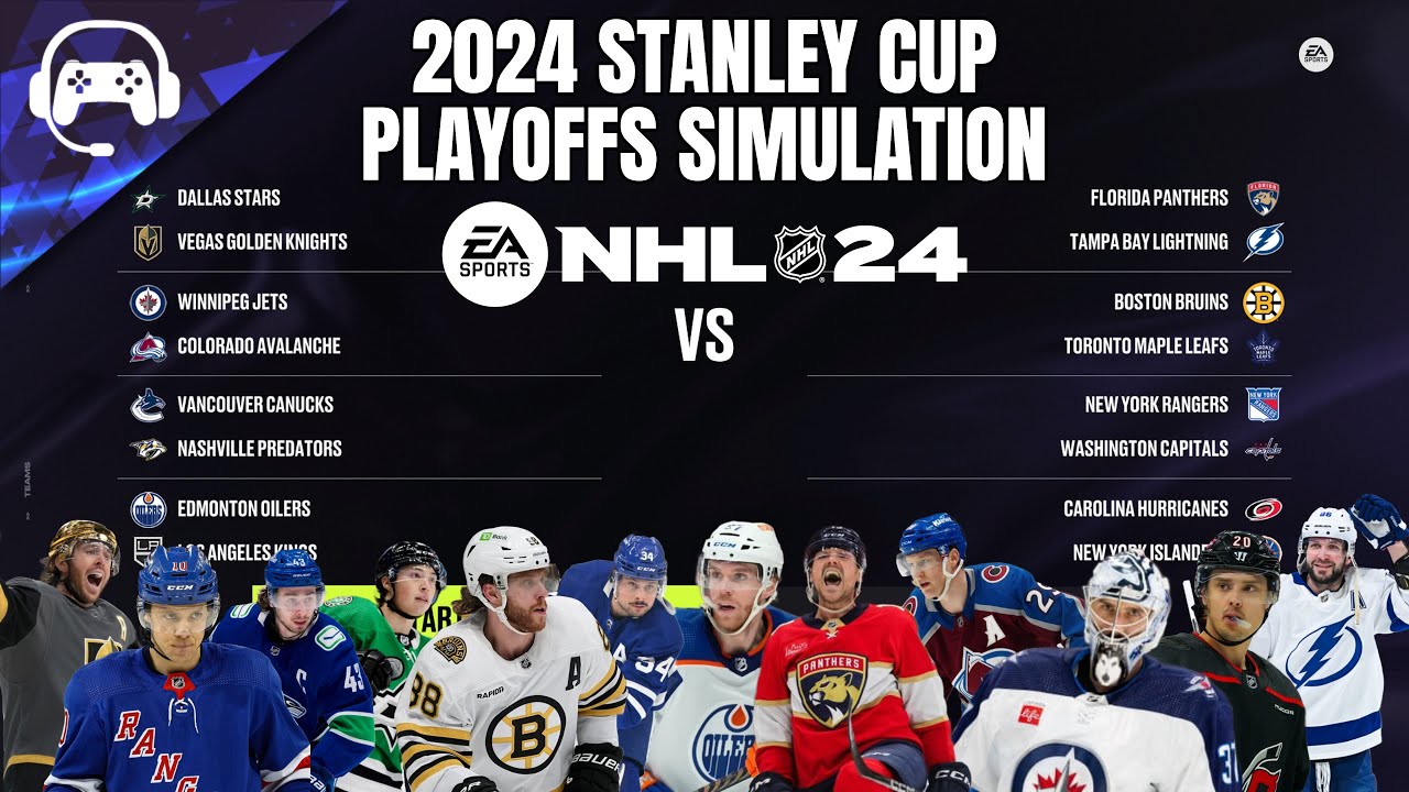 NHL 24 | 2024 NHL STANLEY CUP PLAYOFFS SIMULATION - YouTube