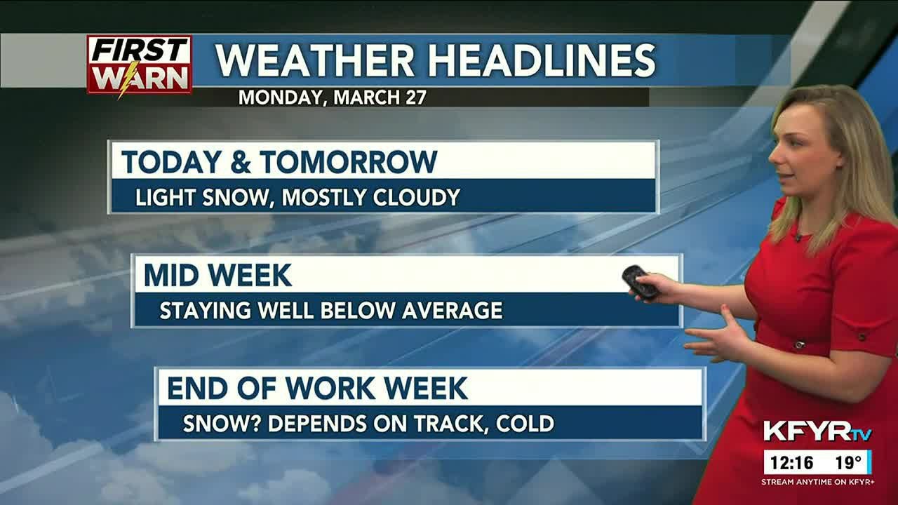 KFYR - First News at Noon - Weather 3/27/2023 - YouTube
