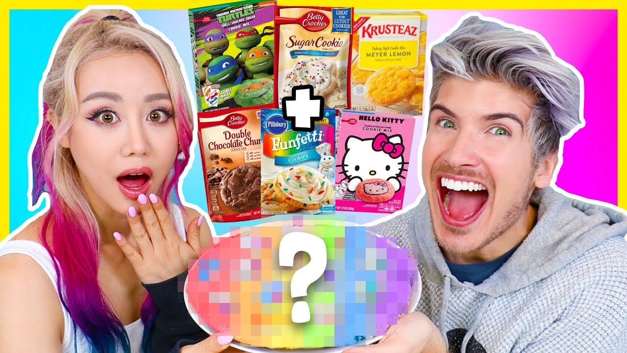 MIXING EVERY COOKIE MIX TOGETHER! TASTE TEST w/ Wengie - YouTube