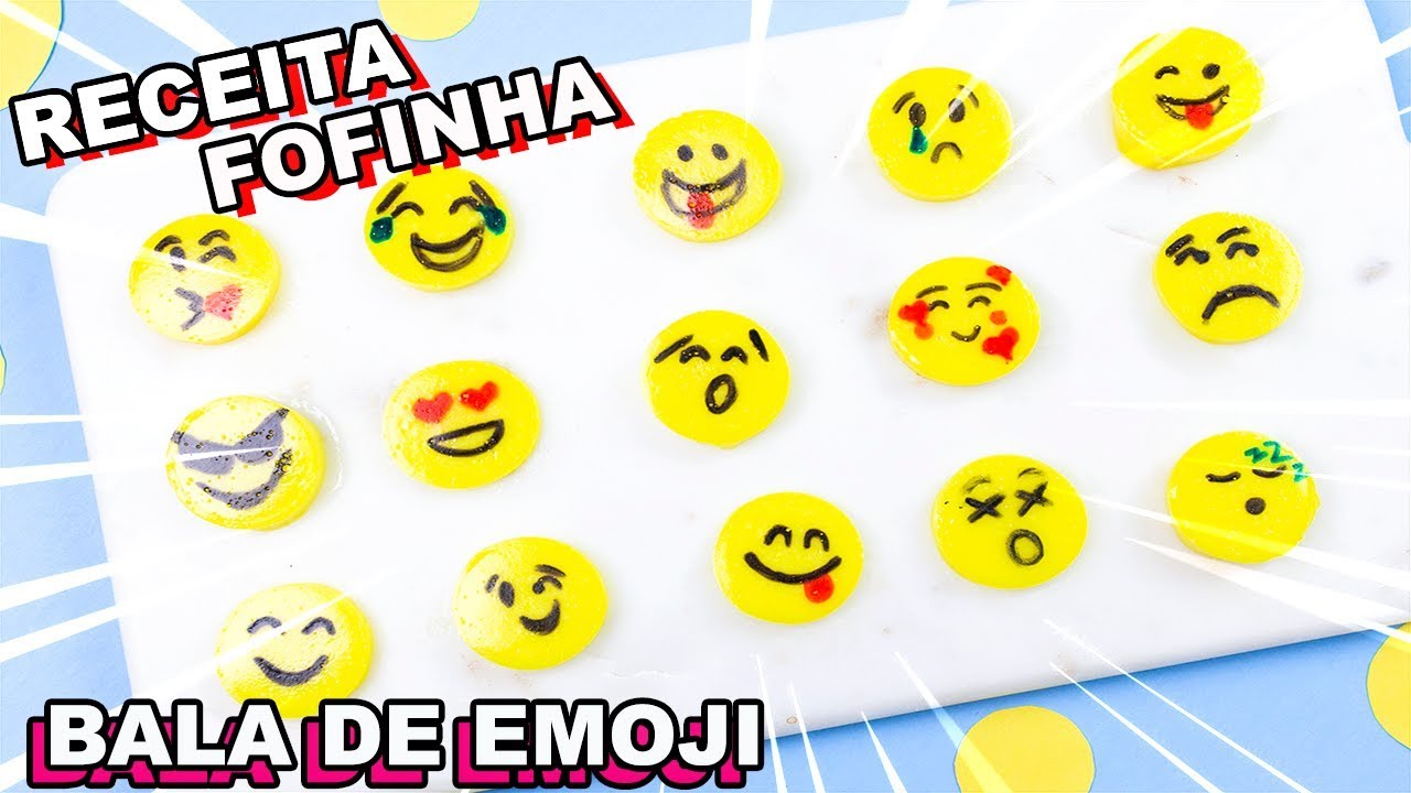 COMO FAZER BALA FINI DE GELATINA DE EMOJI - COM APENAS 3 INGREDIENTES ...