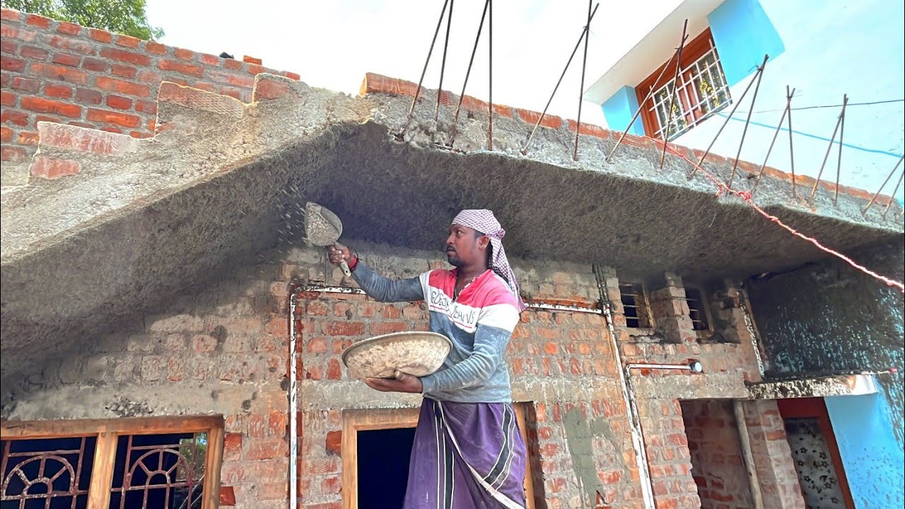 Plastering Technique of Front Roof Ceiling Properly|Roof Slab Ceiling ...