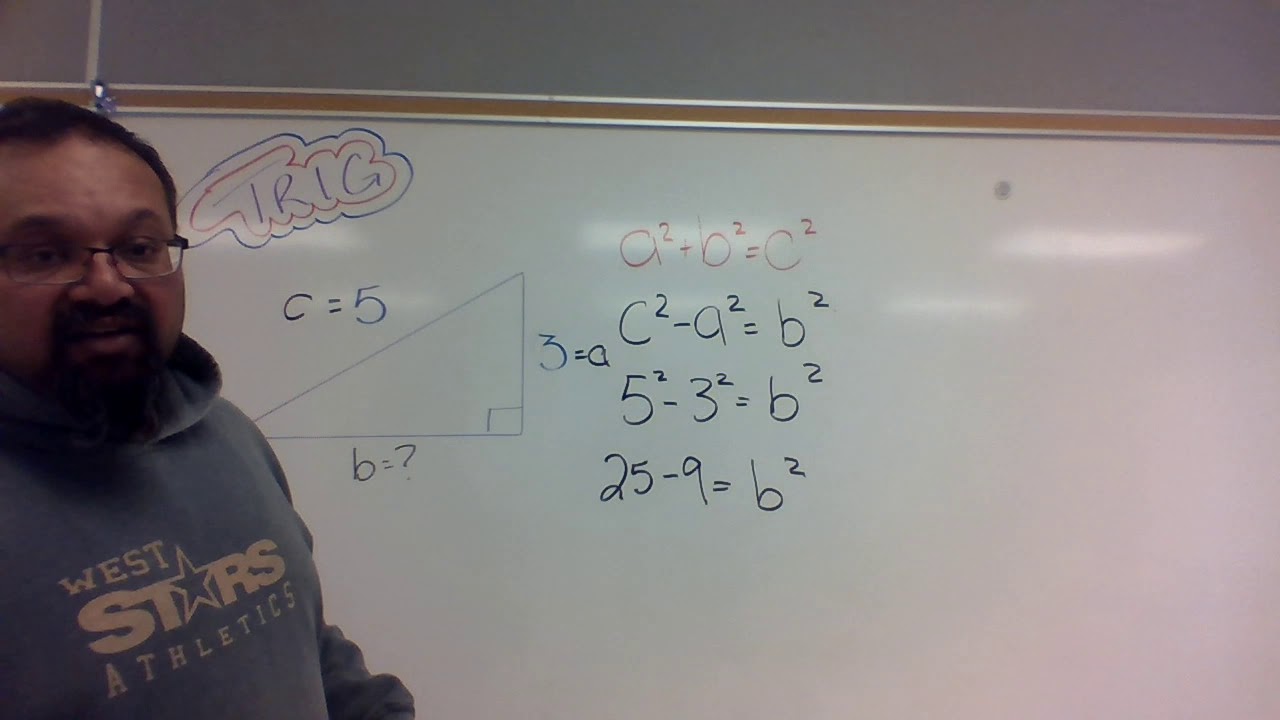 More examples of finding the unknown using the Hypotenuse - YouTube