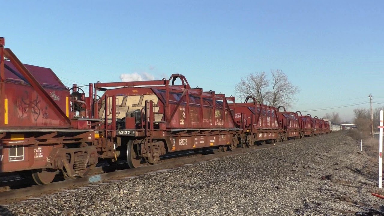 NS Steel train leaving Middletown AK Steel Mill - December 28, 2016 ...
