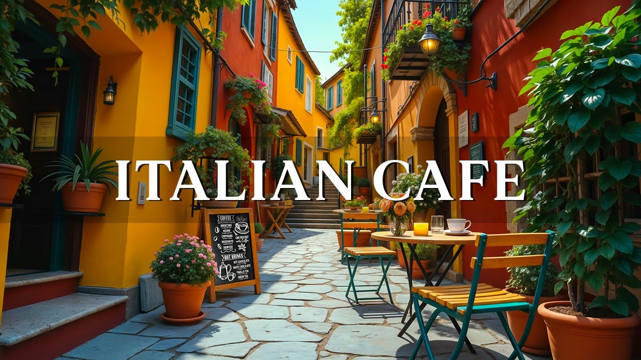 Brighten Your Day with Bossa Nova Music☕Italian Café Ambience ...