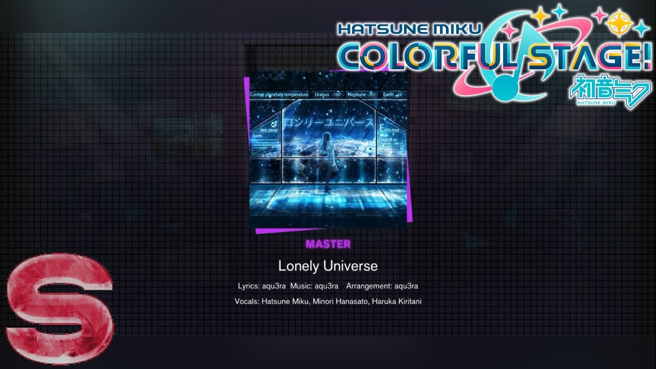 Hatsune Miku: Colorful Stage! - Lonely Universe (Master / S-Rank, Full ...