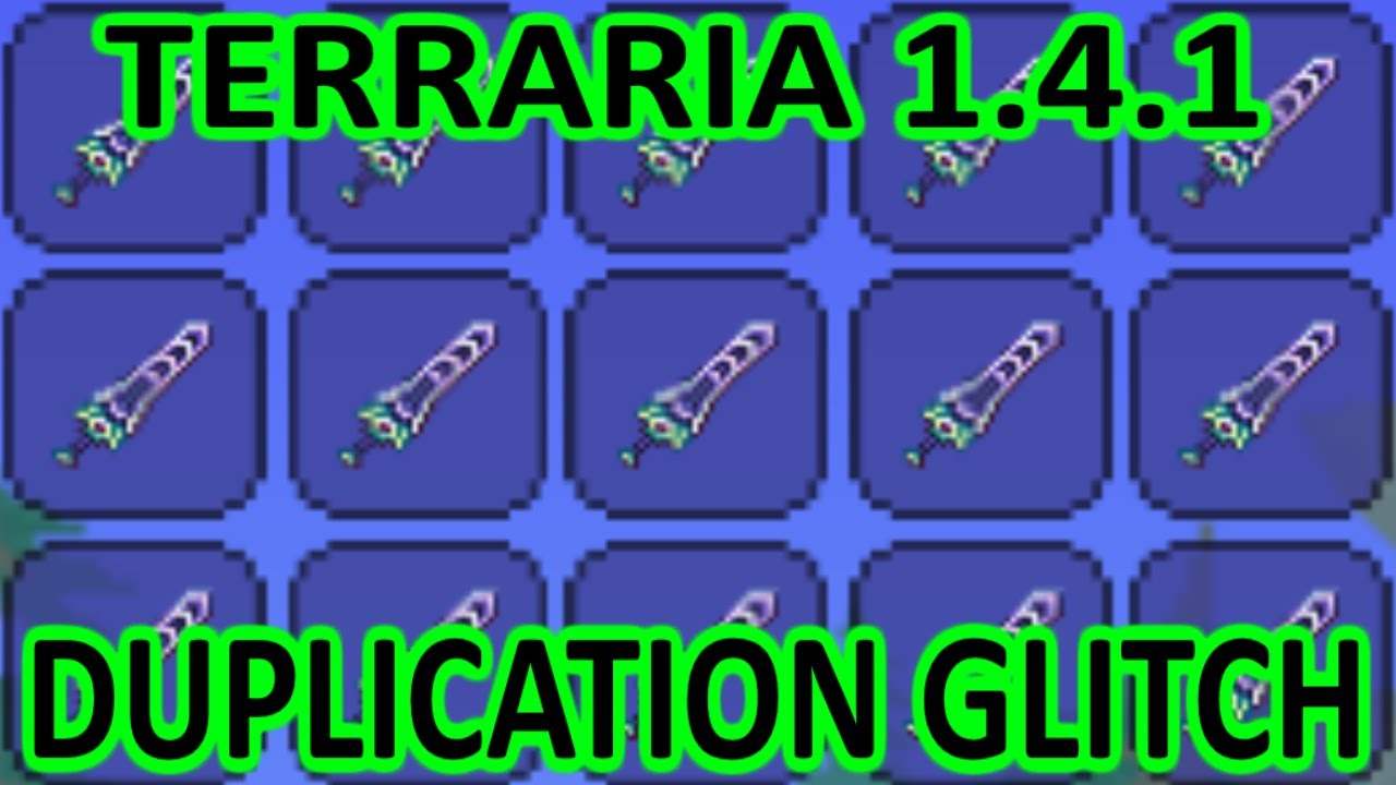 Terraria 1.4.1 Duplication Glitch Requiring Only A Single Chest ...