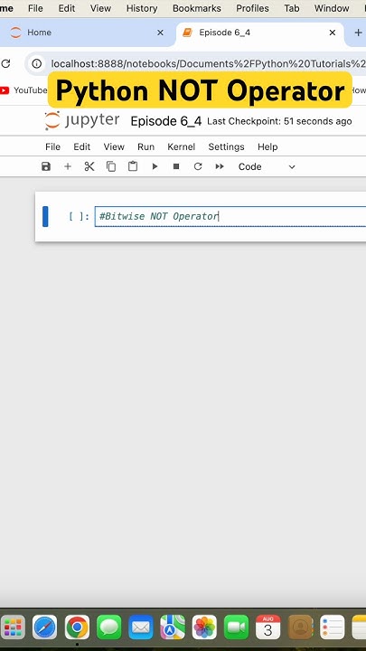 Python Bitwise Not Operator Pythontutorial Programming Codingforbeginners Shorts Youtube 