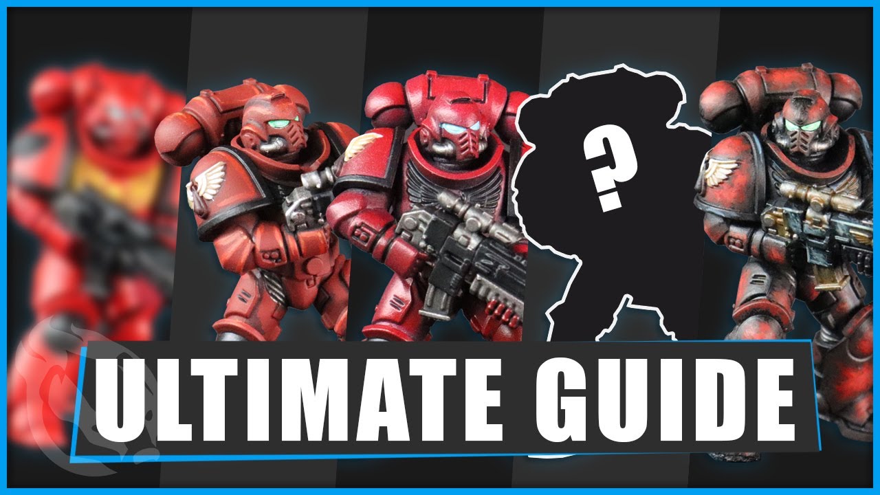 How to Paint 5 Styles of BLOOD ANGELS Space Marines - YouTube