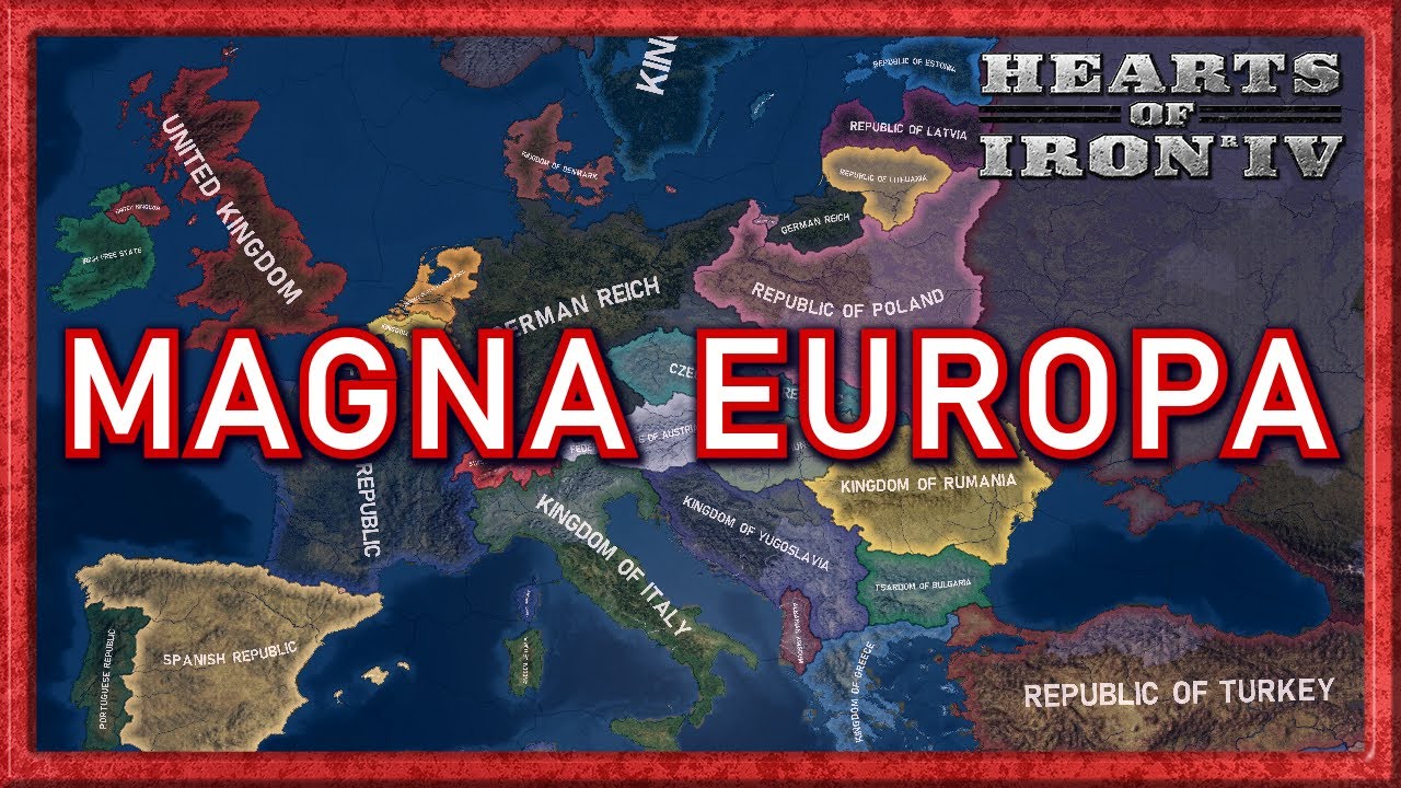 Magna Europa, A Hearts of Iron 4 timelapse - YouTube