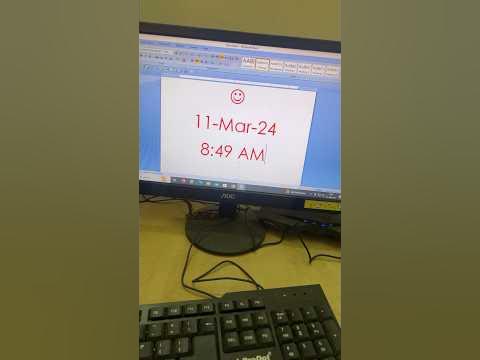 Shortcut time&Date in msword ️‍🔥💥 - YouTube