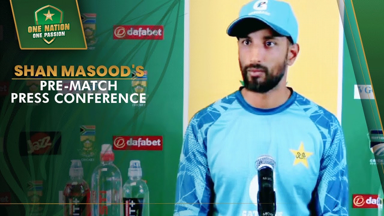 Pakistan Captain Shan Masood's Pre-Match Press Conference | Pakistan vs ...