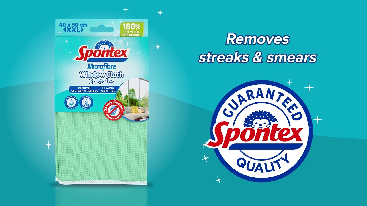 Spontex Microfibre Window Cloth 2023 - YouTube