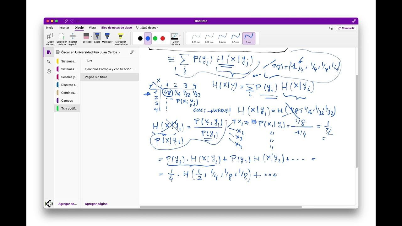 How to calculate the conditional entropy - YouTube
