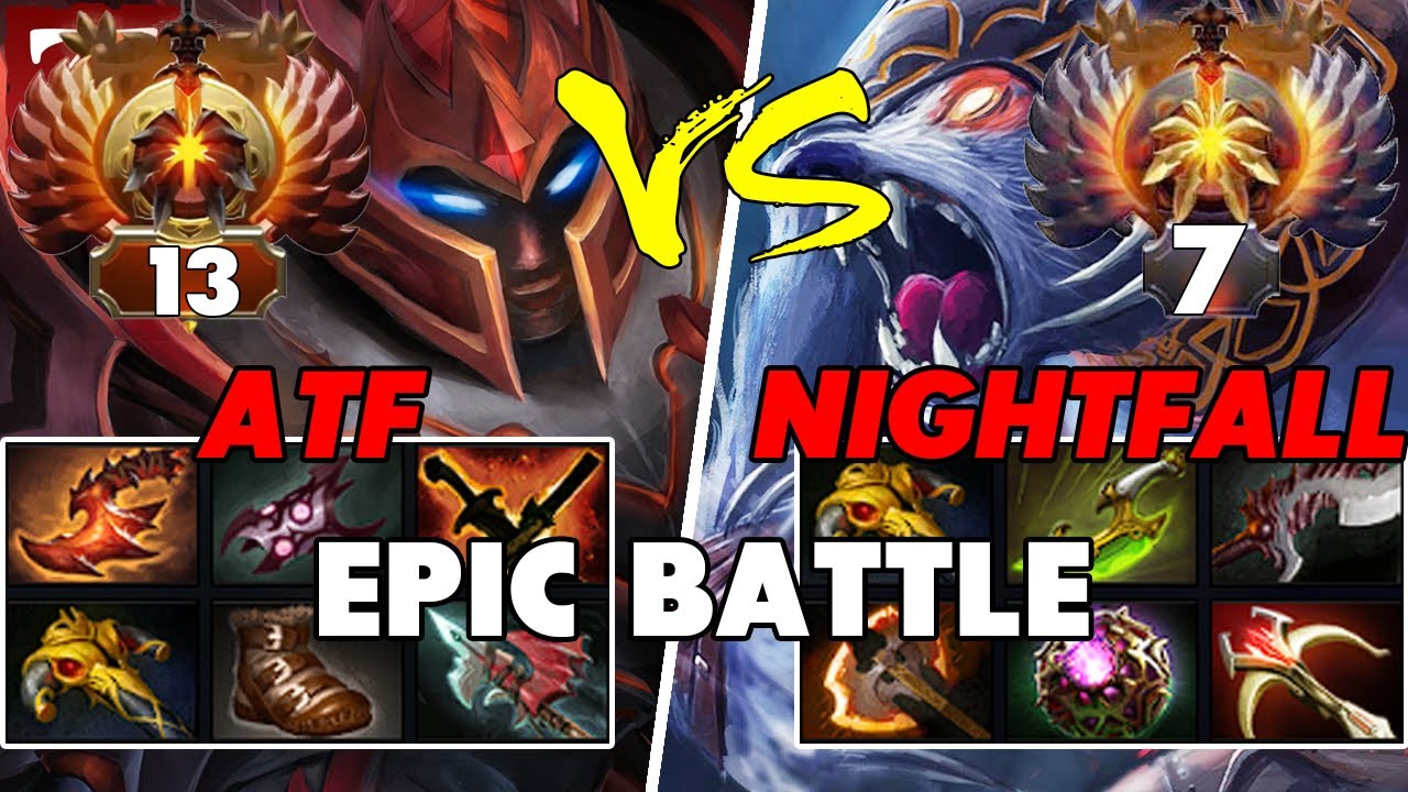 ATF (DRAGON KNIGHT) Off vs NIGHTFALL (URSA) Carry - Epic Battle Of Top ...
