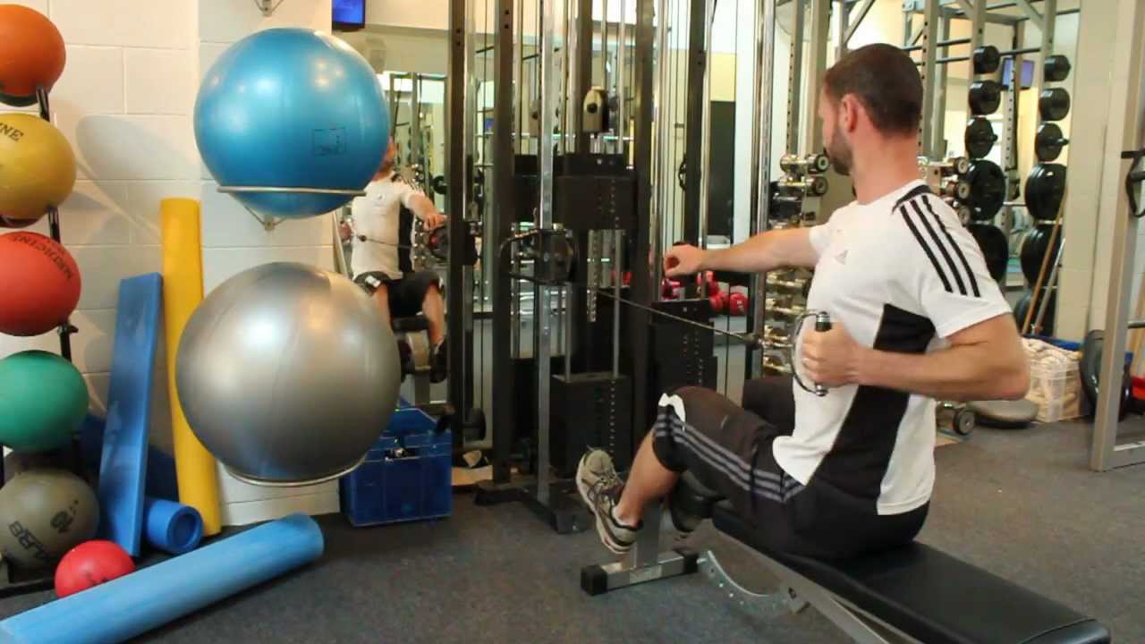 Cable Row Rotation Seated - GymCalc.com - YouTube