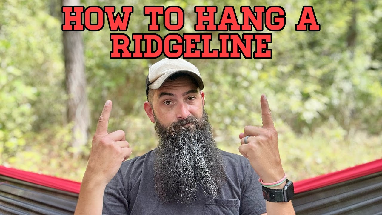 How To Hang A Ridge Line - YouTube