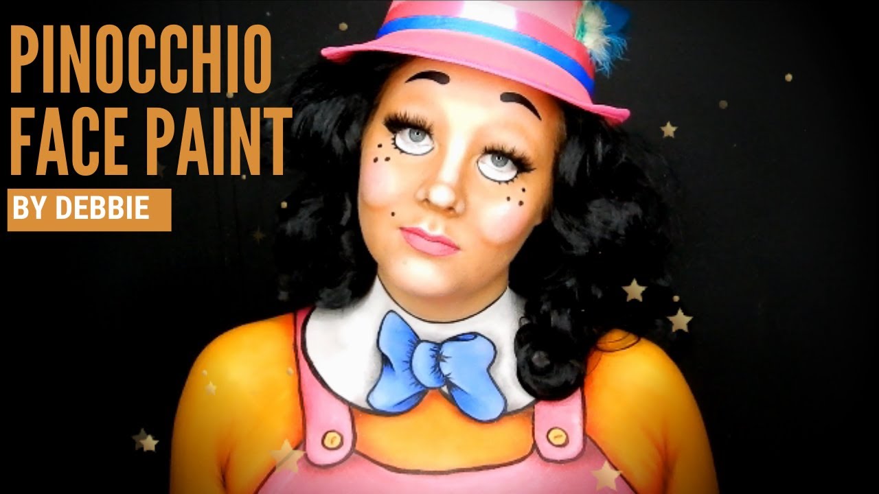 Pinocchio Face Paint Tutorial | Pinocchio Makeup | SchminkenGrime.nl ...