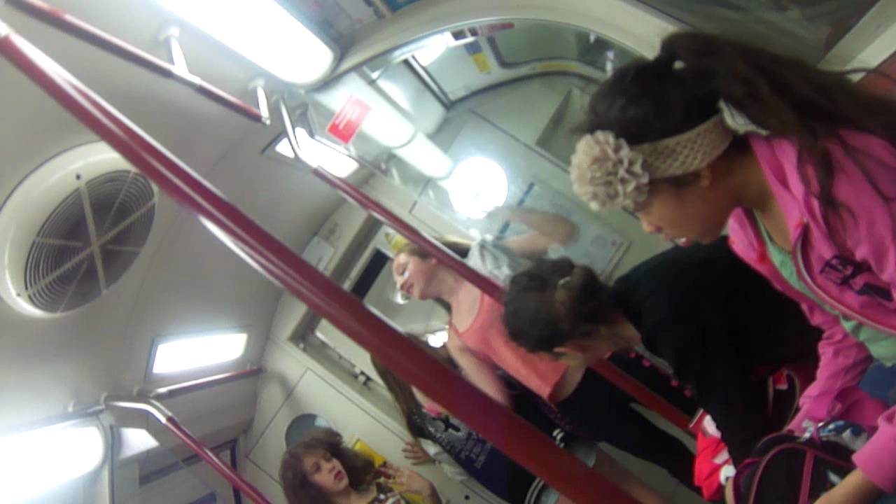 Fluffy dance divas. ON DE TRAIN DANCING :O - YouTube