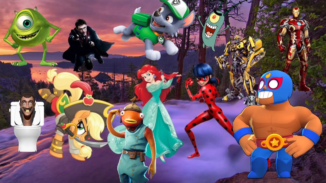 Skibidi toilet, Ladybug, Transformers, Siren Head, Amongus, MLP, Harry ...