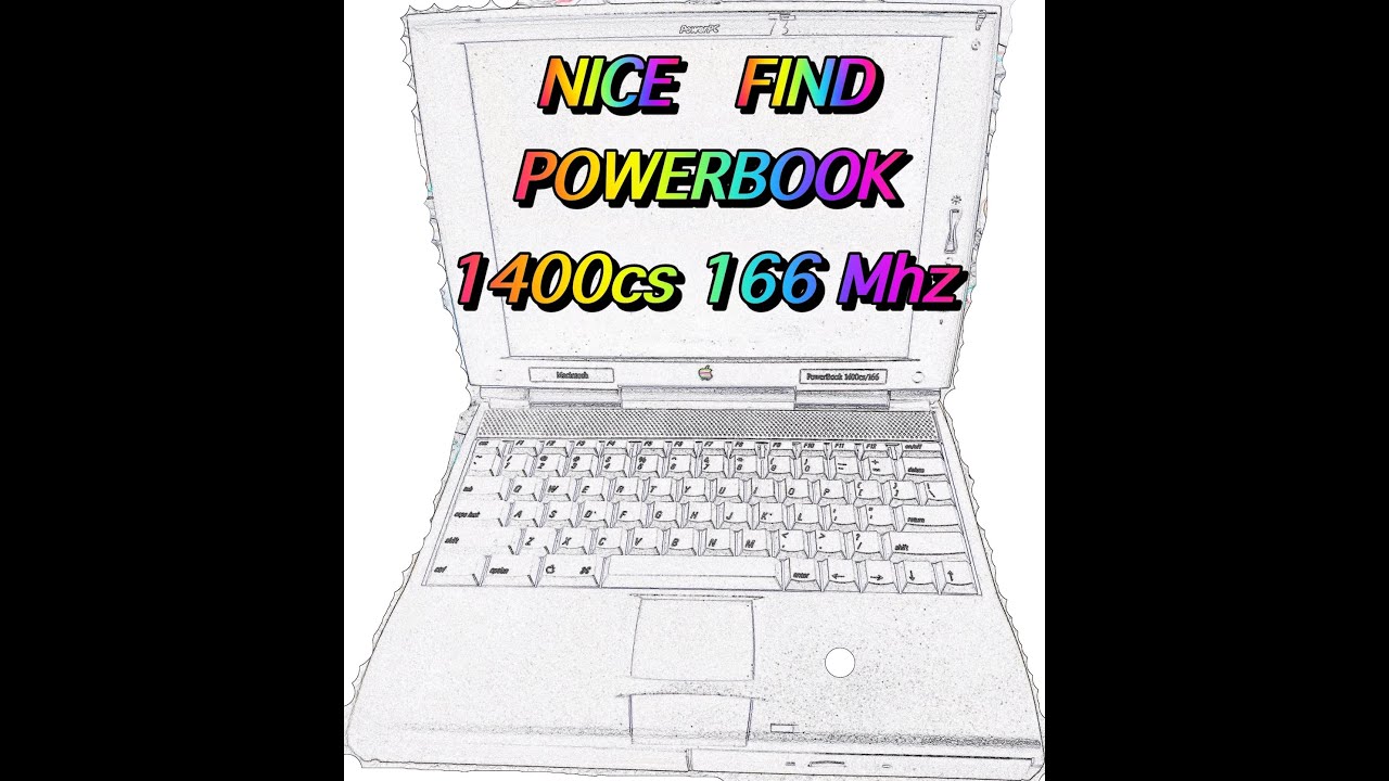 POWERBOOK 1400cs 166 MHZ NICE FIND - YouTube