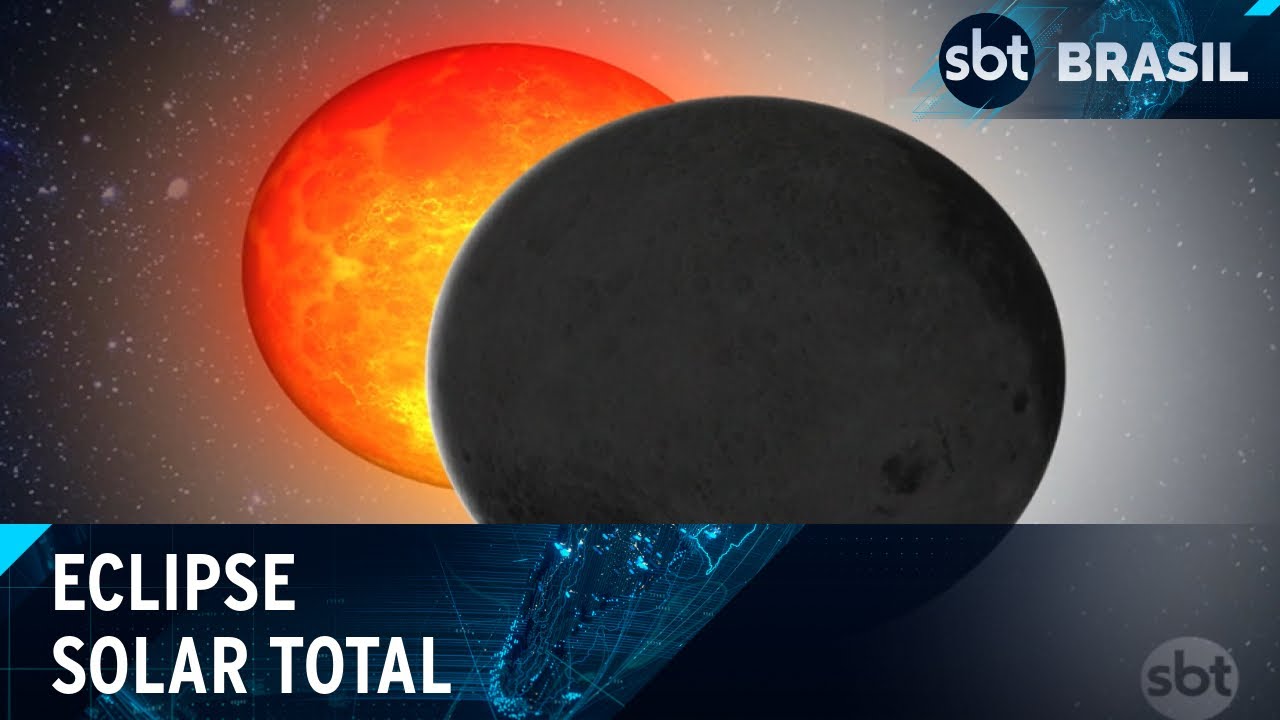 Eclipse solar total acontece nesta segunda-feira (8) | SBT Brasil (08/04/24) - YouTube