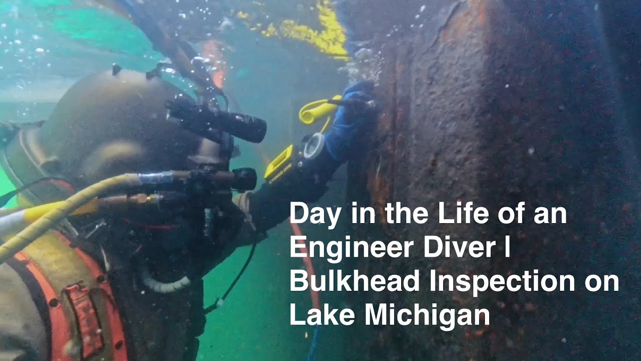 Day in the Life of an Engineer Diver | Bulkhead Inspection on Lake ...
