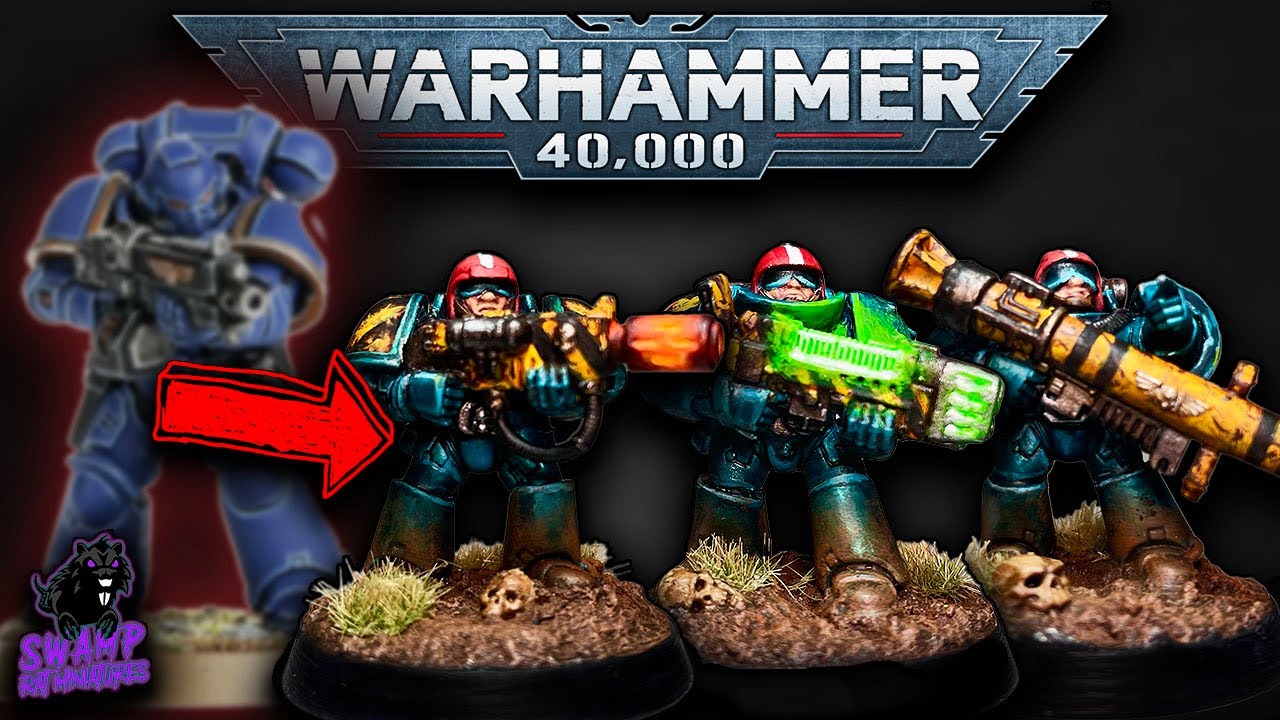 Transforming Space Marines into Squats for Warhammer 40k - YouTube