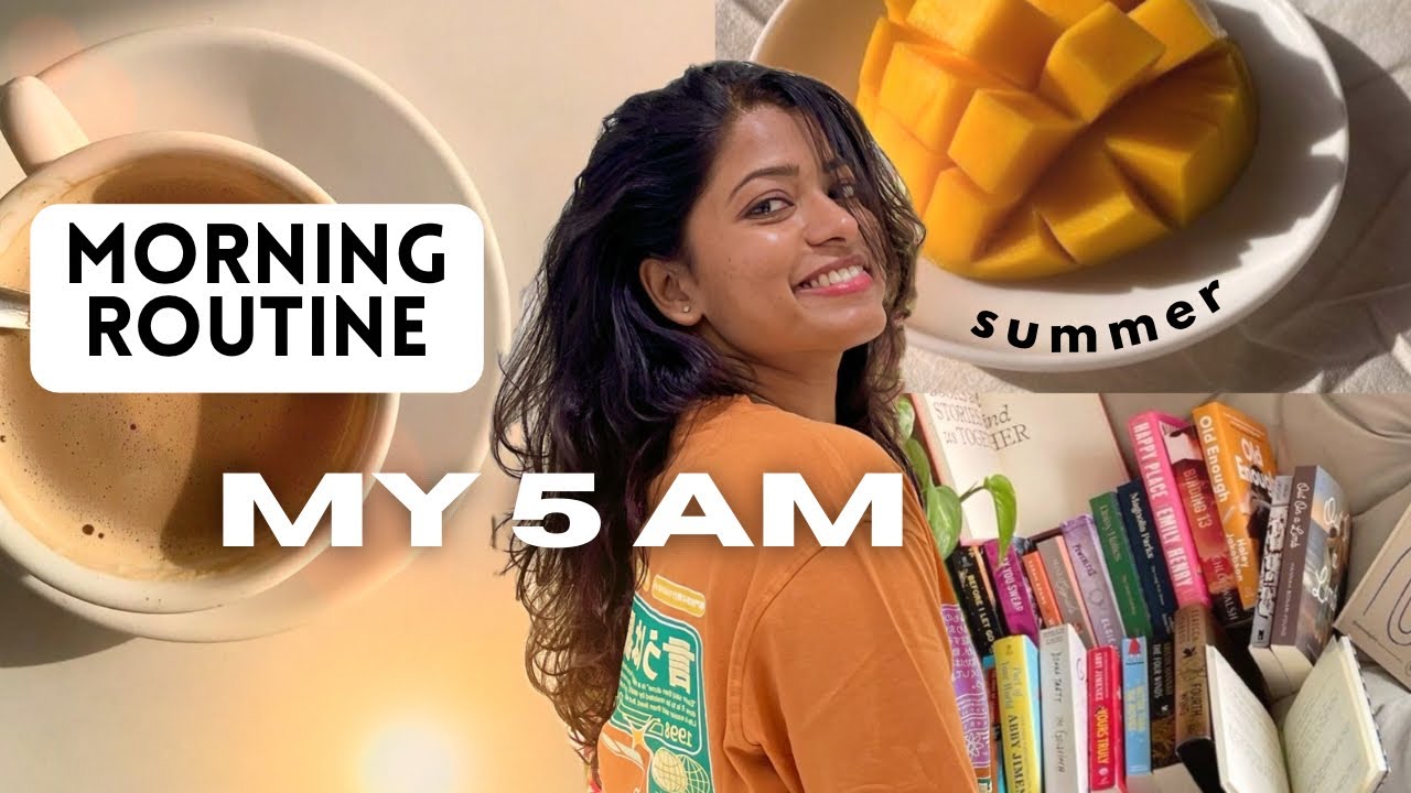 MY 5AM (realistic)* SELF-CARE Morning Routine (getting into healthy ...