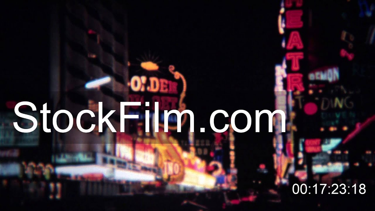 1972: Stardust hotel casino colorful neon sign shining bright at night ...