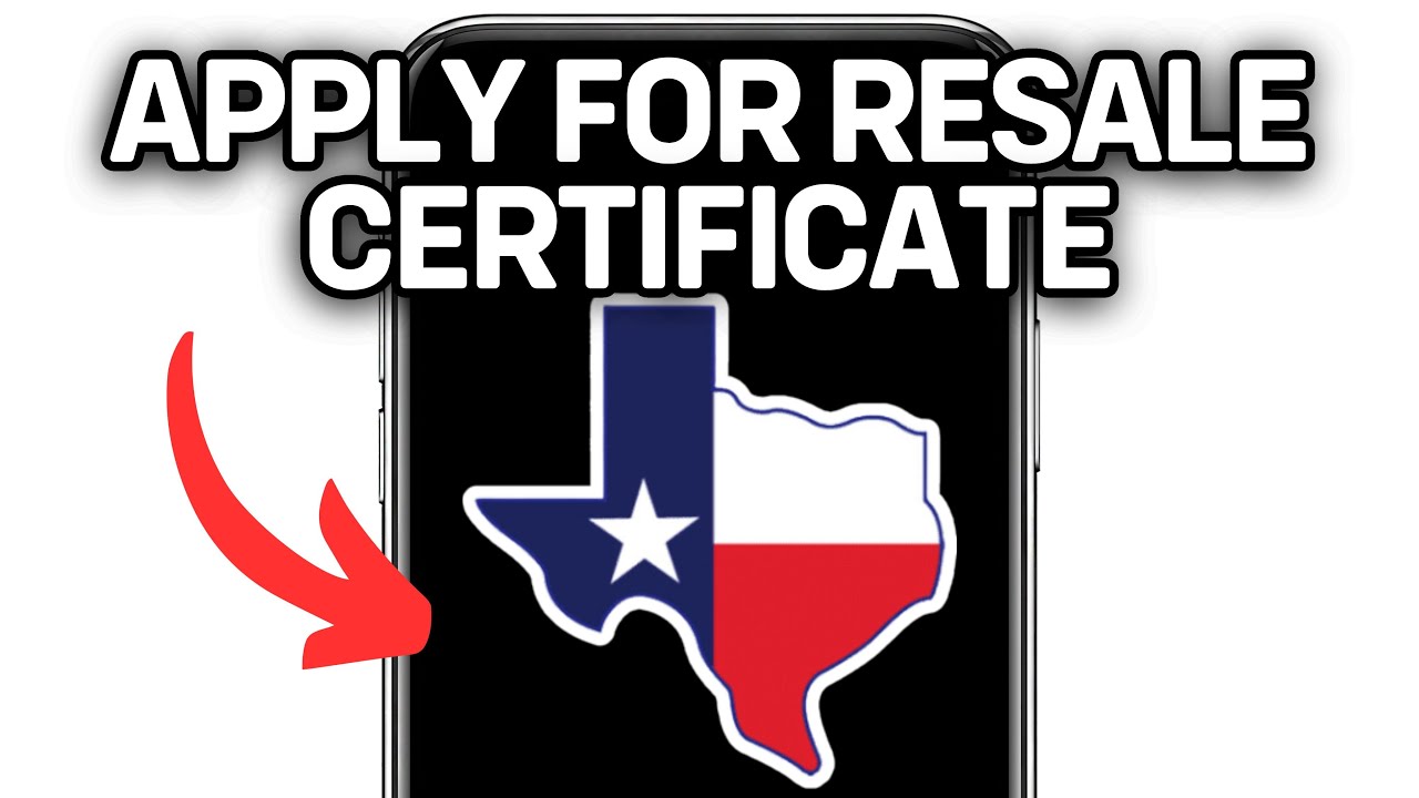 HOW TO APPLY FOR RESALE CERTIFICATE IN TEXAS 2025! (FULL GUIDE) - YouTube