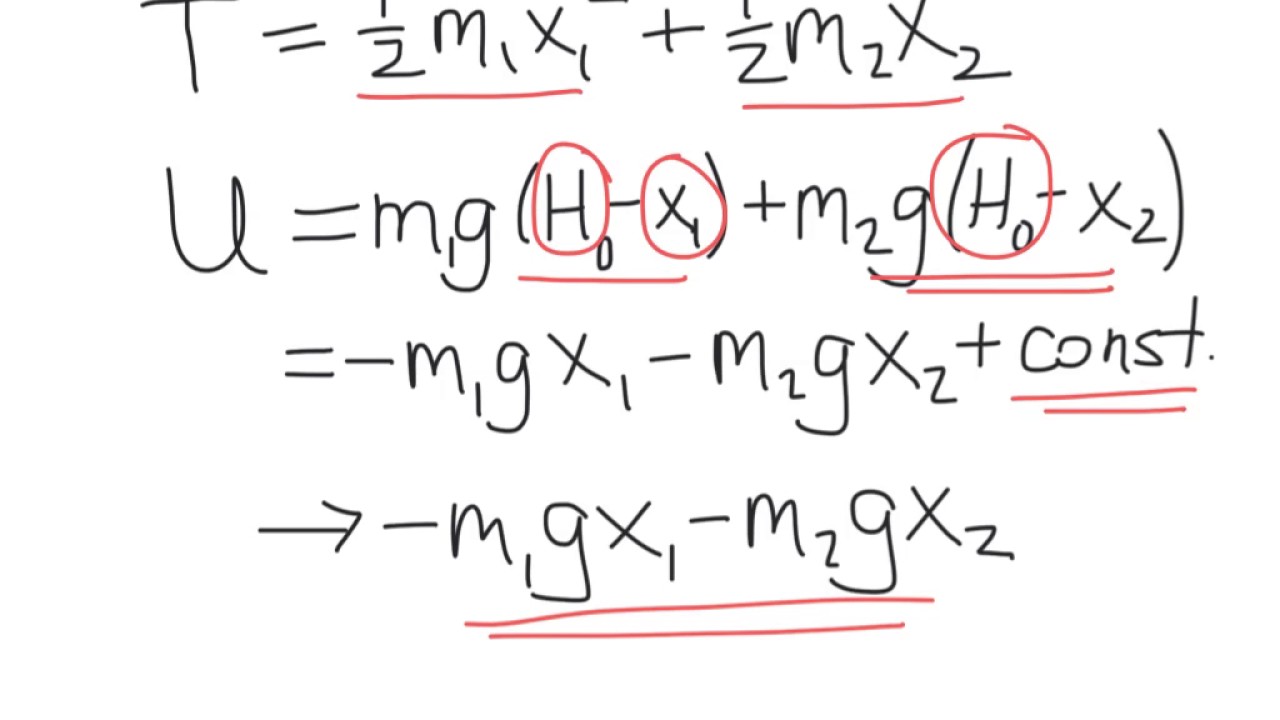 Ex 7 3 Atwood s Machine With The Euler Lagrange Equation YouTube Ex 7 3 Atwood s Machine With The Euler Lagrange Equation YouTube