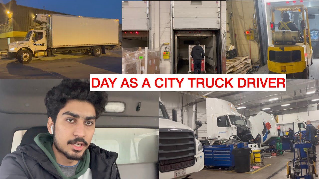 My Day as City Truck Driver in Canada |how much I can earn in a day ...