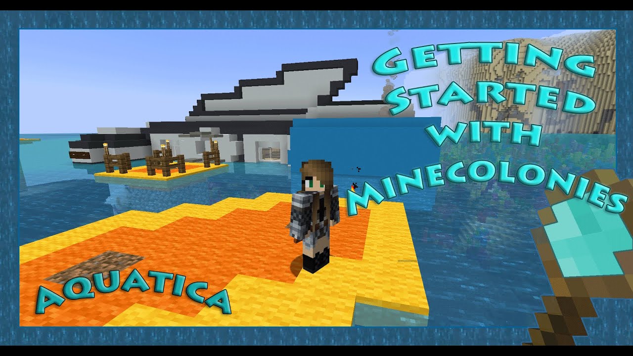 Minecolonies 1.20+ - Getting Started with the Aquatica style - YouTube