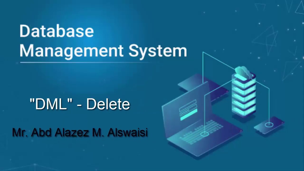 Lec 3 - DML delete - YouTube
