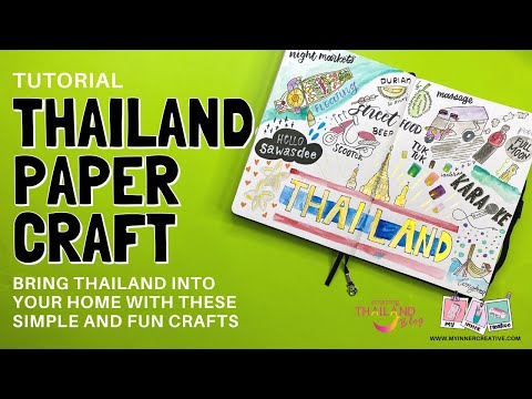 Bring Thailand into your home with these simple Thai inspired Paper Crafts!