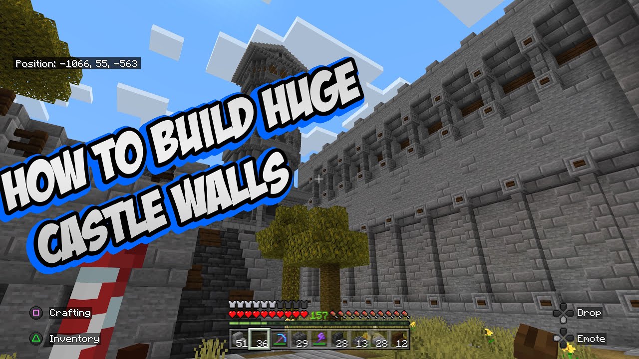 How to make Huge Castle Walls - YouTube