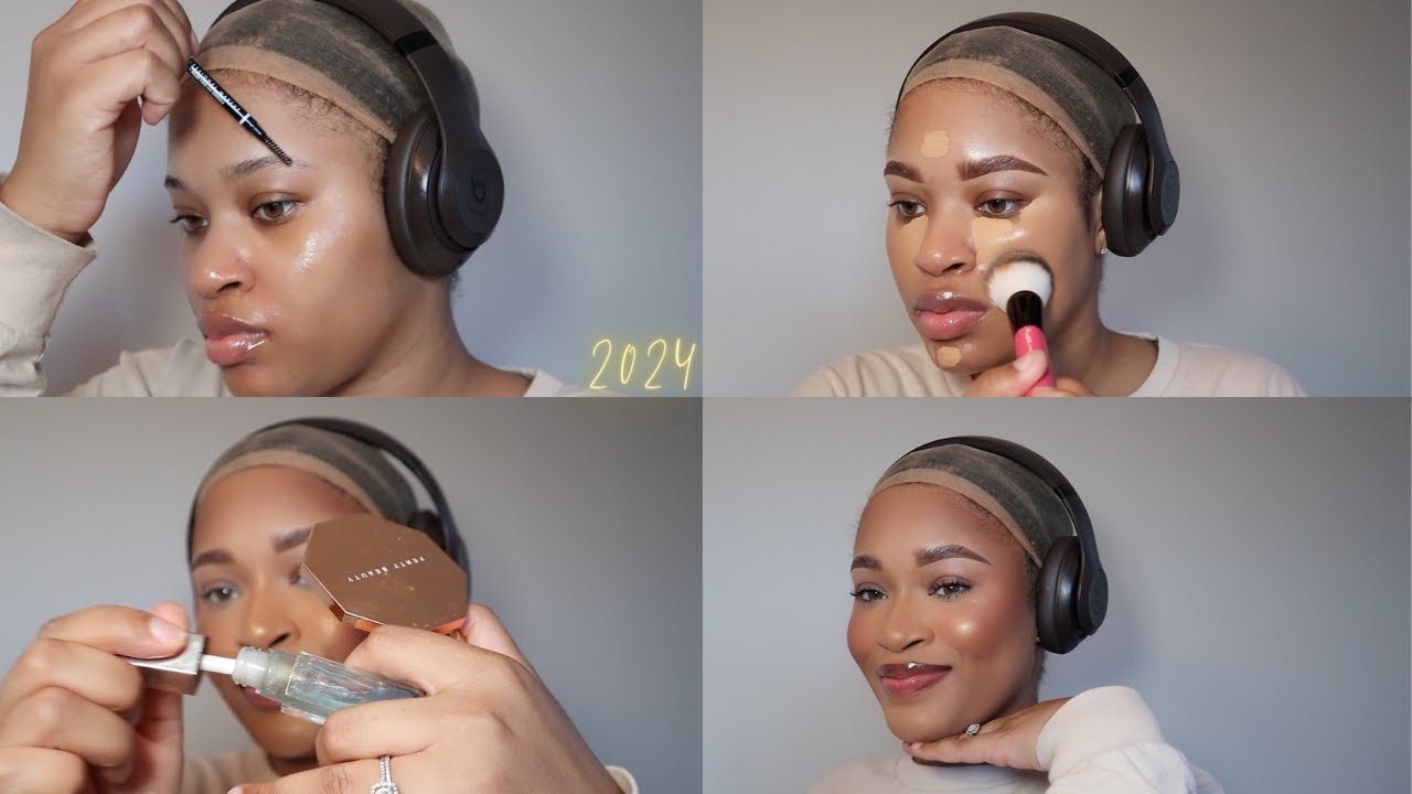 My First Face Beat of 2024!! Simple Makeup Routine for Beginners! - YouTube