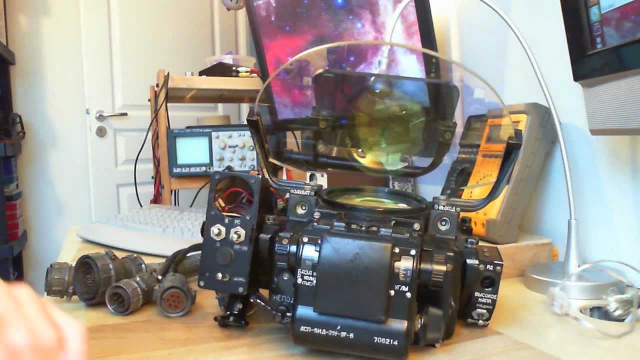 Mig jet fighter gunsight, needs love. - YouTube