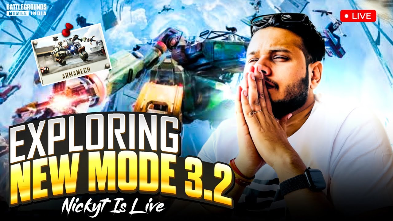 🔥BGMI 3.2 UPDATE FULL GAMEPLAY LIVE | NEW MODE WITH NickYT IS LIVE # ...