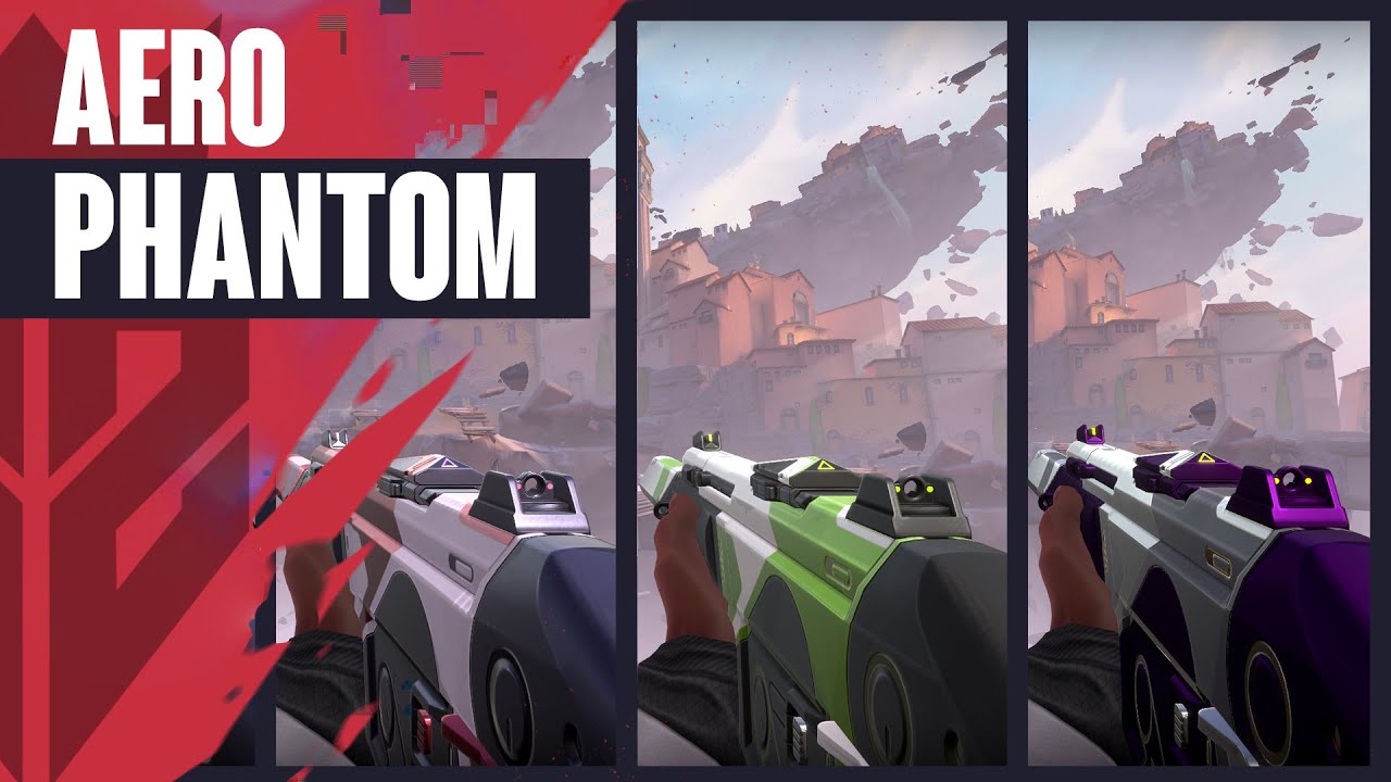 Aero Phantom Skin Showcase - Valorant Battle Pass Skins - YouTube