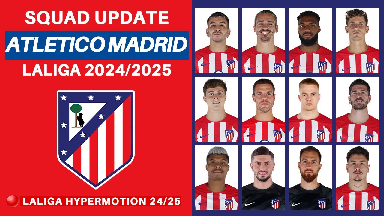 ATLETICO MADRID OFFICIAL SQUADS SUMMER TRANSFER | ATLETICO MADRID SQUAD ...