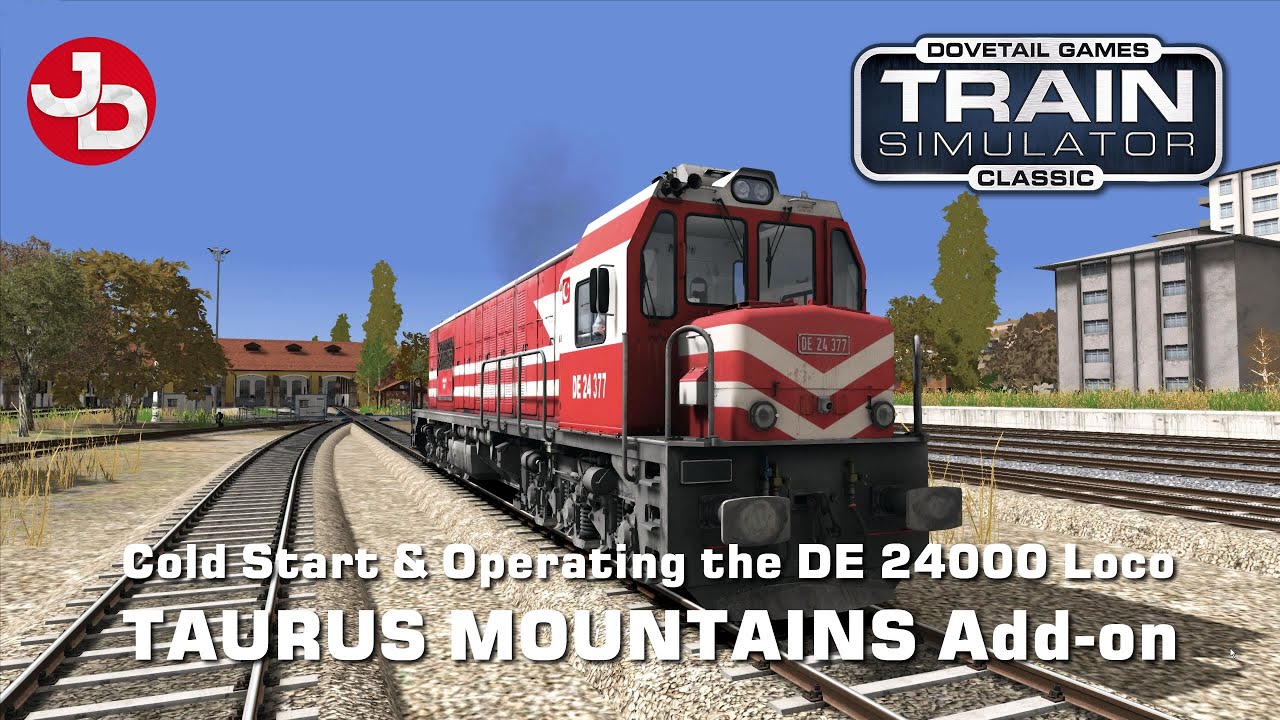 Cold Start & Operating the Turkish DE 24000 Loco | Taurus Mountains Add ...