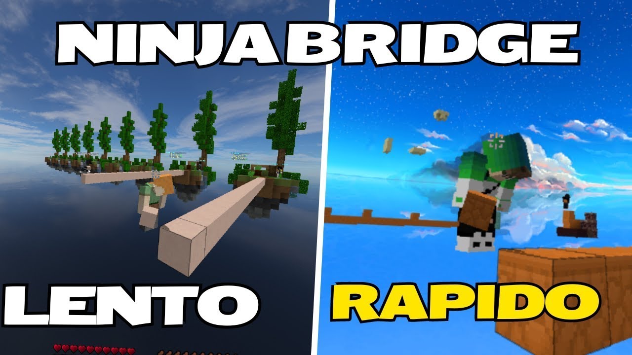 como fazer ninja bridge no minecraft !!! - YouTube