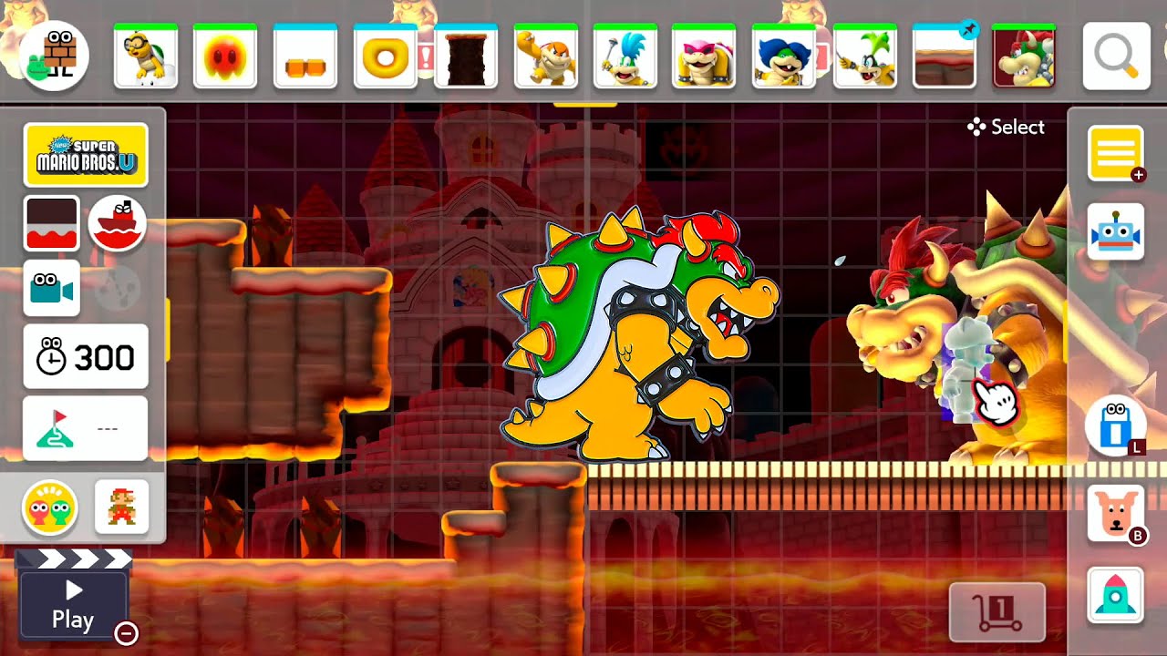 Super Mario Maker 2 Volcano Theme!!! All Bosses Course Maker Experiment ...