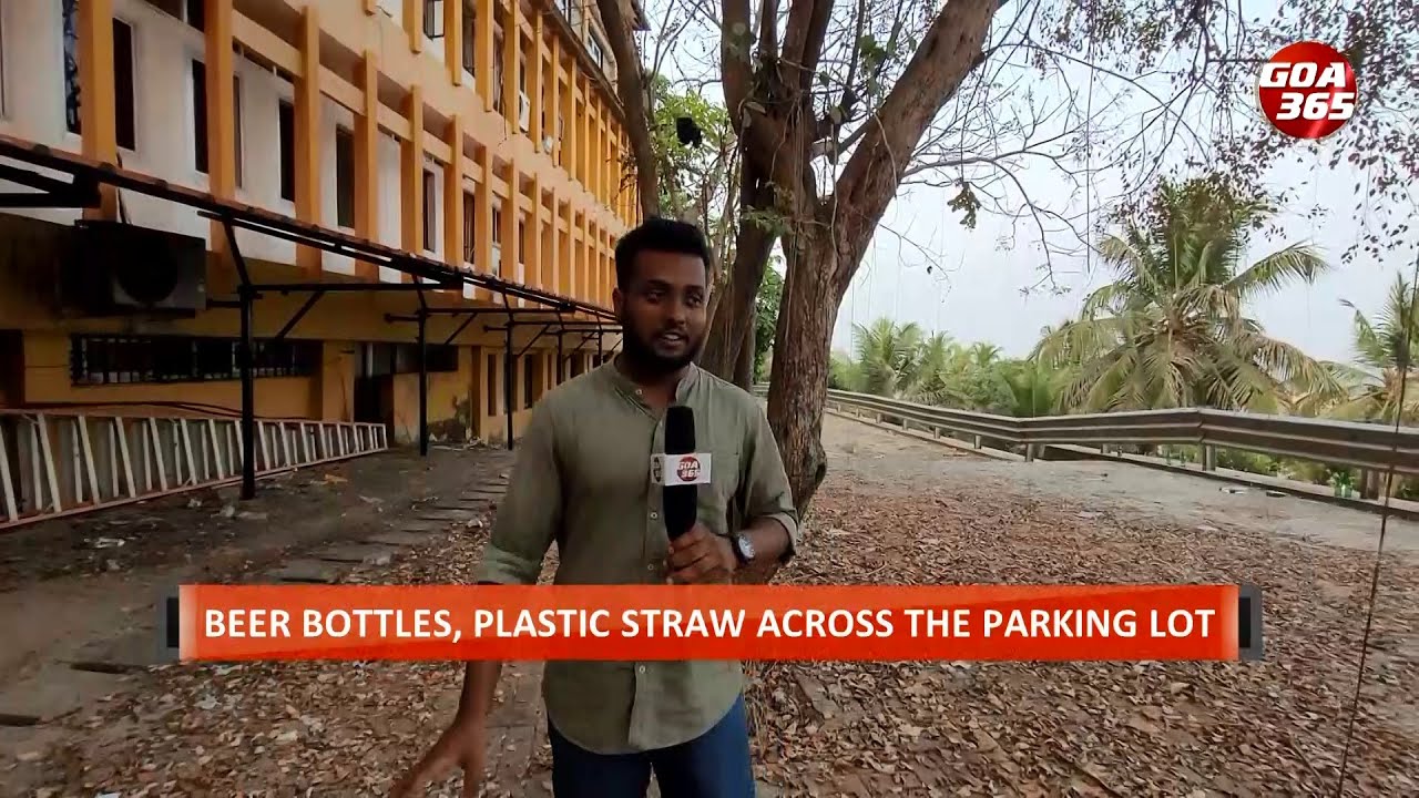 The shocking condition of the PWD’s head office parking lot in Panjim ...