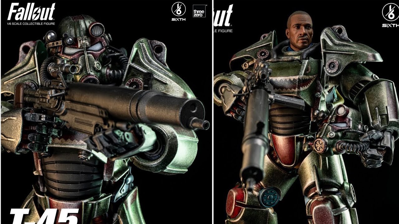 New Fallout T-45 Hot Rod Shark Power Armor 1:6 Scale Action Figure ...