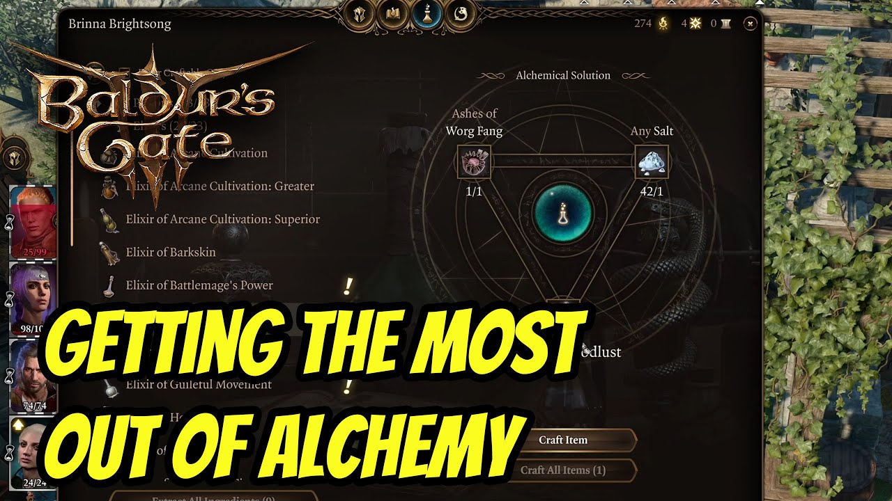 Baldur's Gate 3 | Getting the Most Out of Alchemy - YouTube
