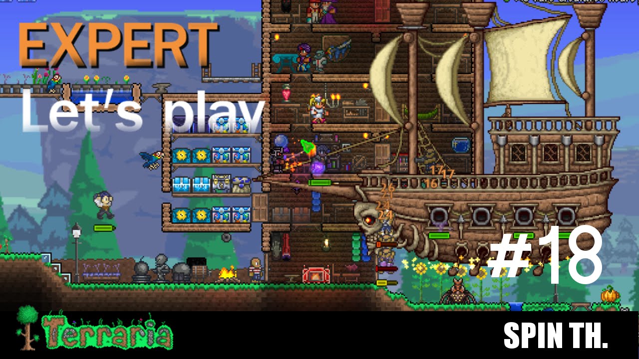 Terraria 1.3 EXPERT Let's play: โจรสลัดและแหวนดูดเงิน (Pirate Invasion ...
