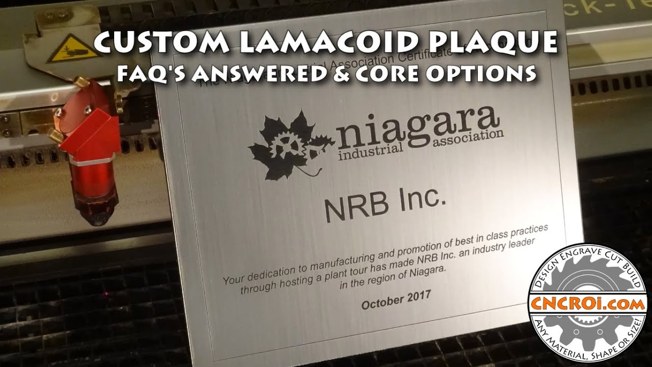 Custom Lamacoid Plaque: FAQ's Answered & Core Options - YouTube