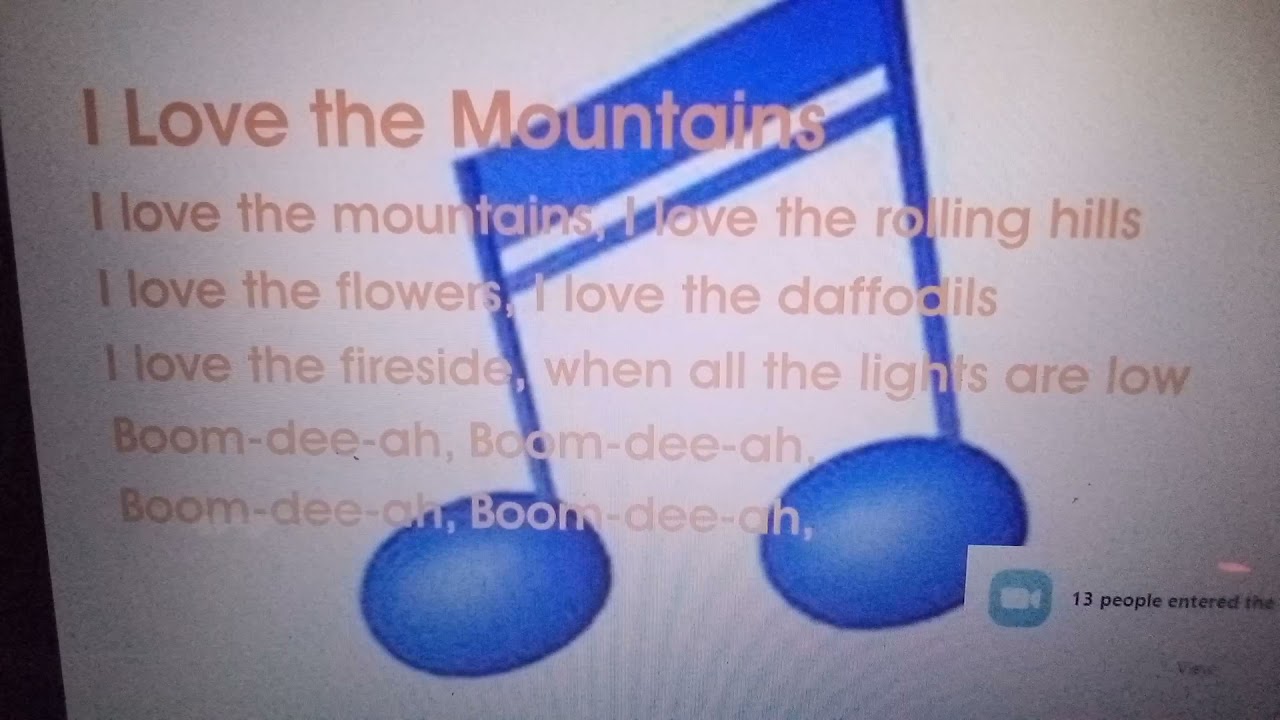 Gr.5 Peta song 3 I Love The Mountains - YouTube